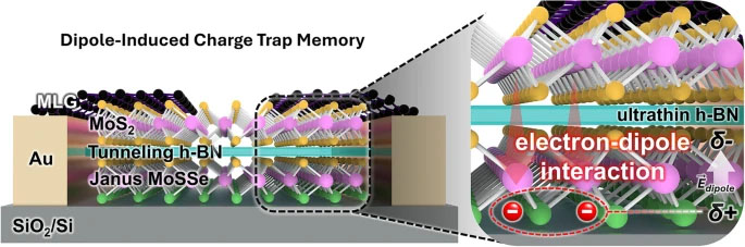 Janus MoSSe monolayer achieves ultrafast charge trapping in 2D flash memory
